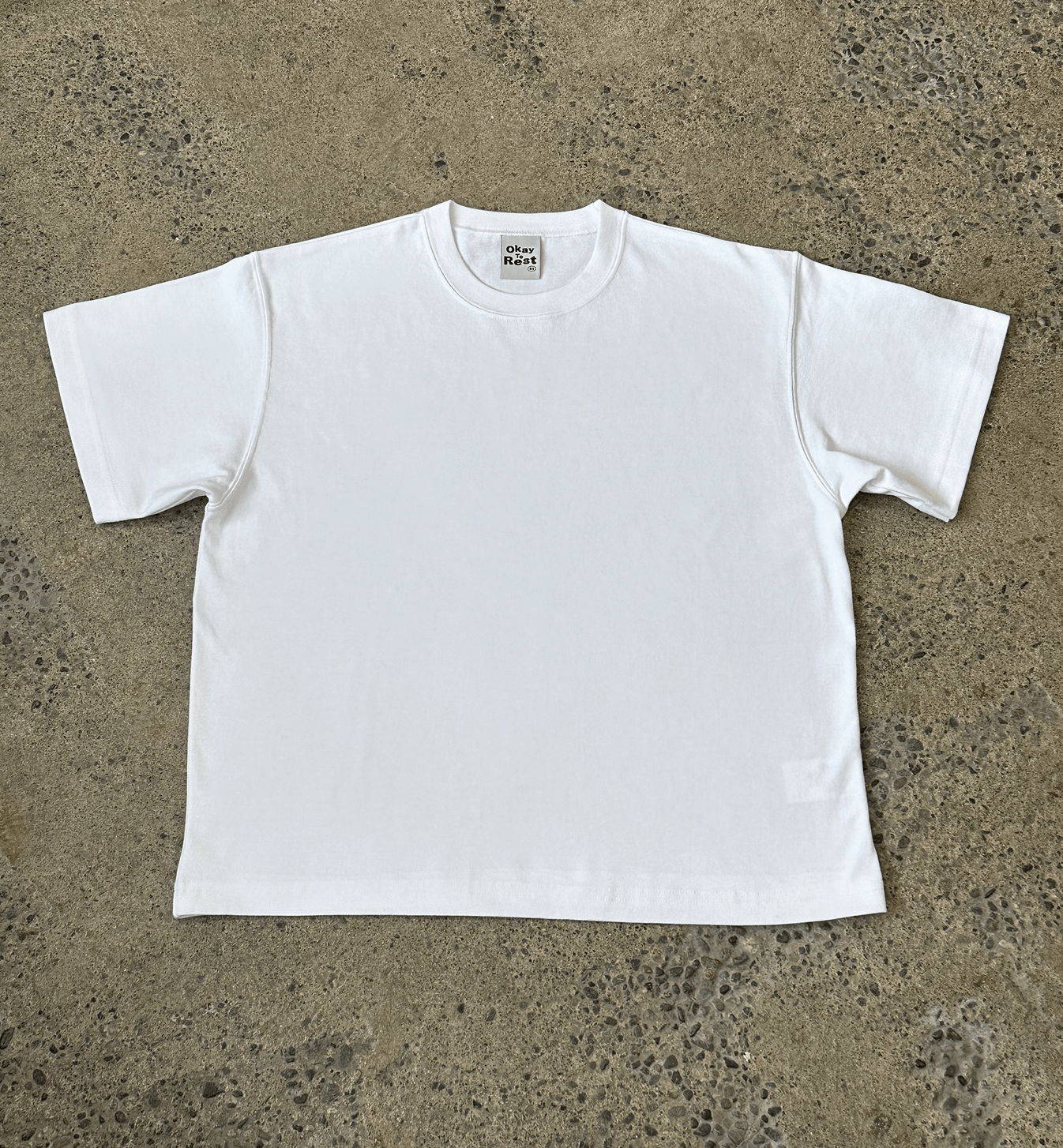 White Blank Tee – Okay to Rest